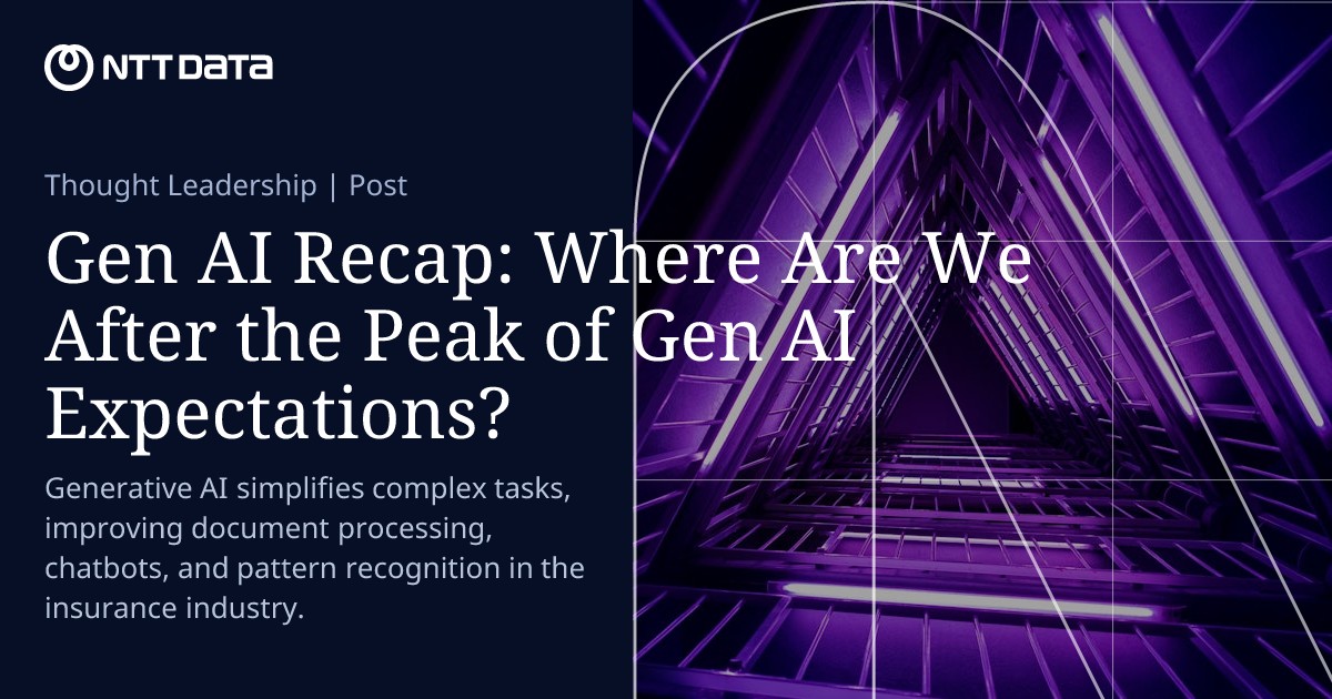 Gen AI Recap: Where Are We After the Peak of Gen AI Expectations?