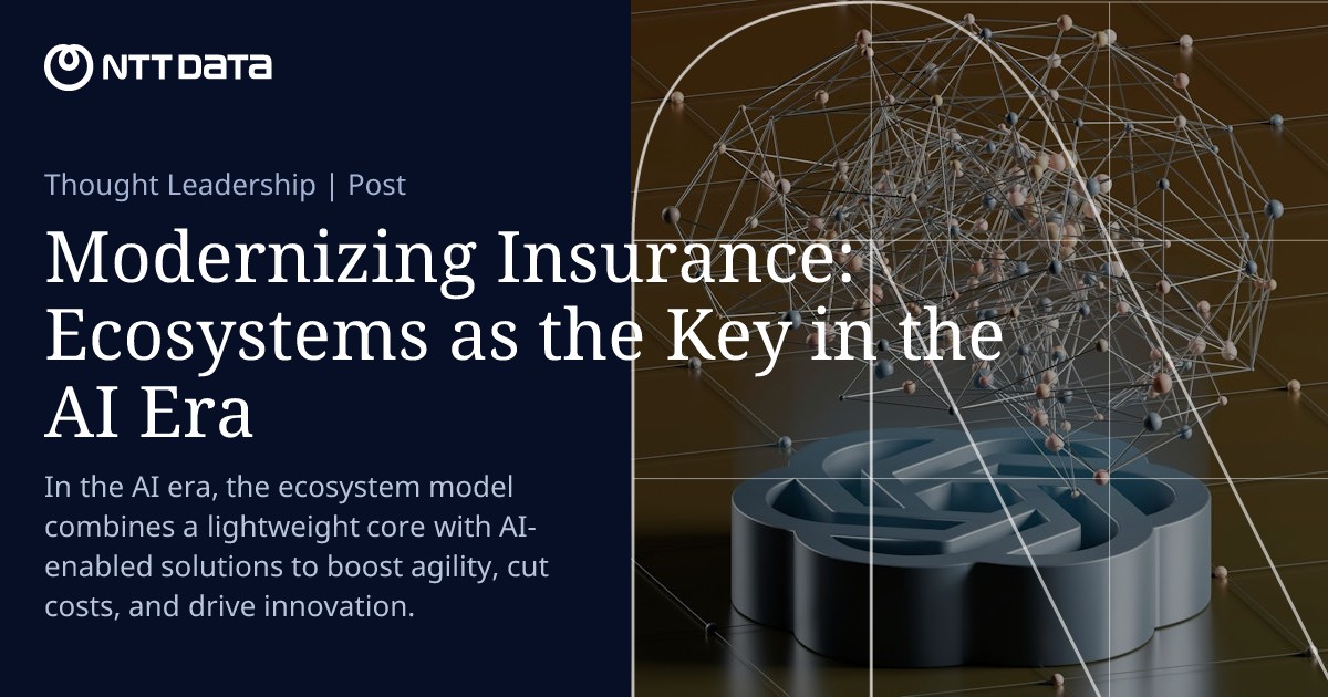 Modernizing Insurance: Ecosystems as the Key in the AI Era