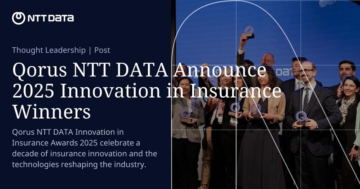 Qorus NTT DATA Announce 2025 Innovation in Insurance Winners